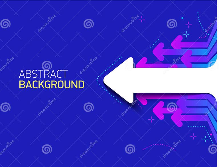 Abstract Financial Background with Arrows Concept Decrease. Vector Illustration. Stock ...