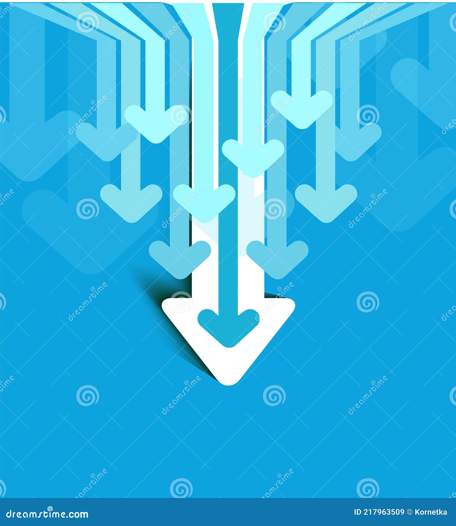 Abstract Financial Background with Red Arrows Going Down. Concept Decrease Stock Vector ...