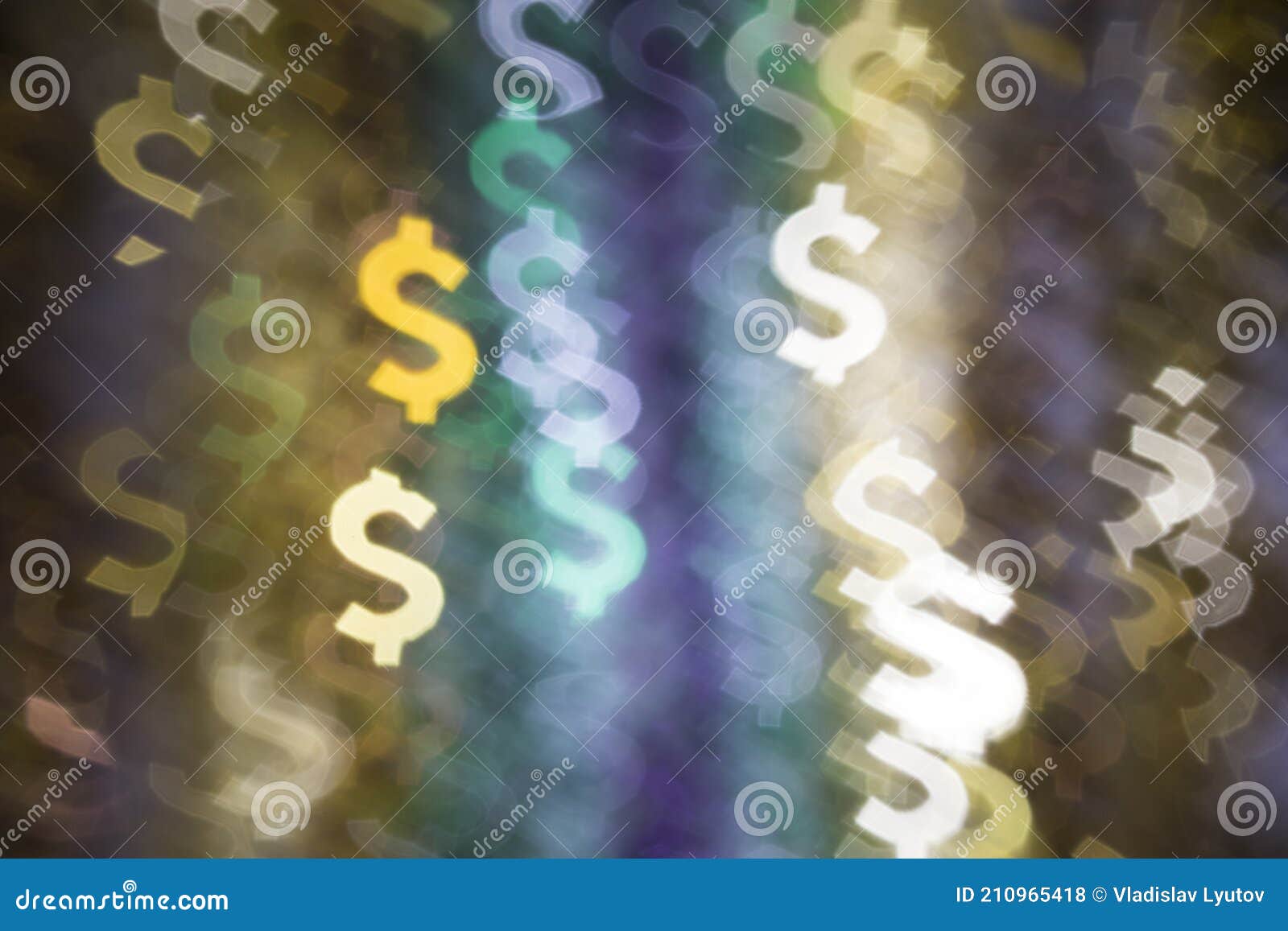 Abstract Financial Background with Symbol of Dollars Stock Photo ...