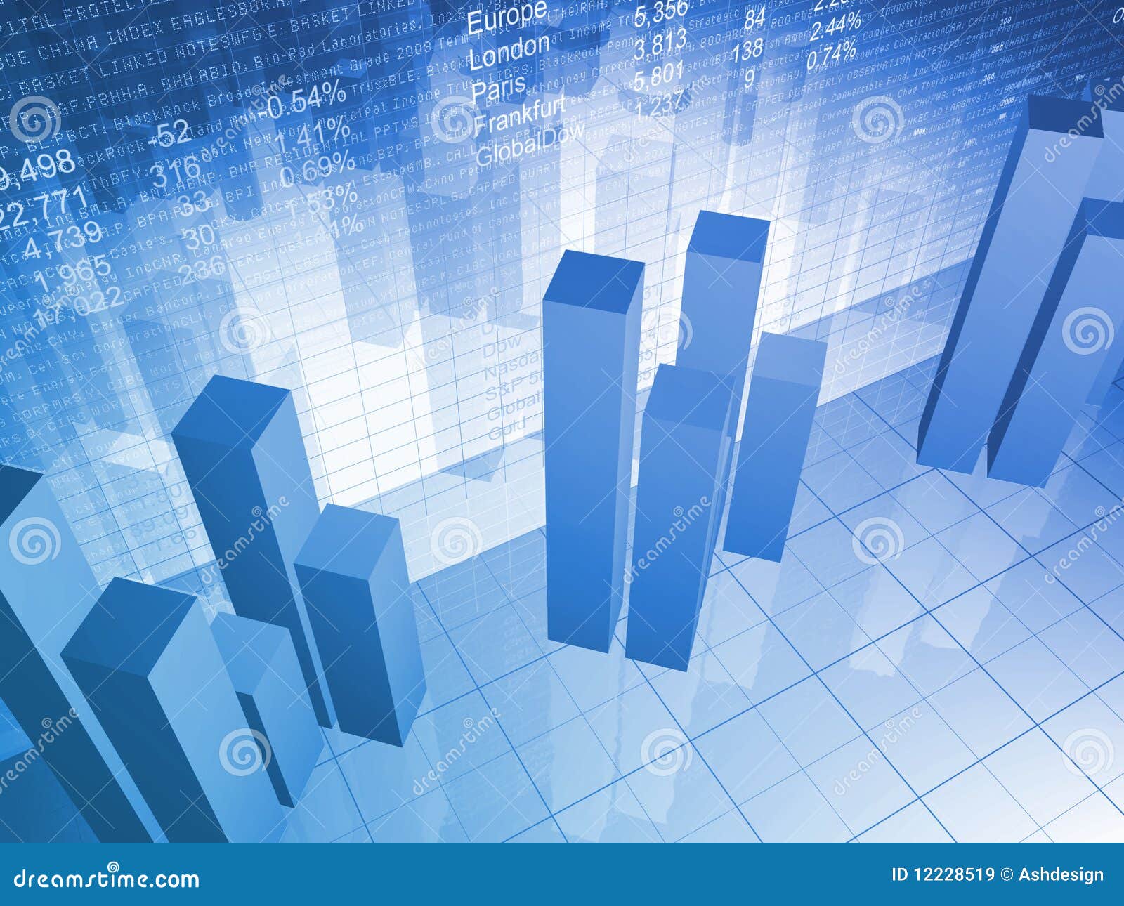 Abstract Financial Chart stock illustration. Illustration of annual ...