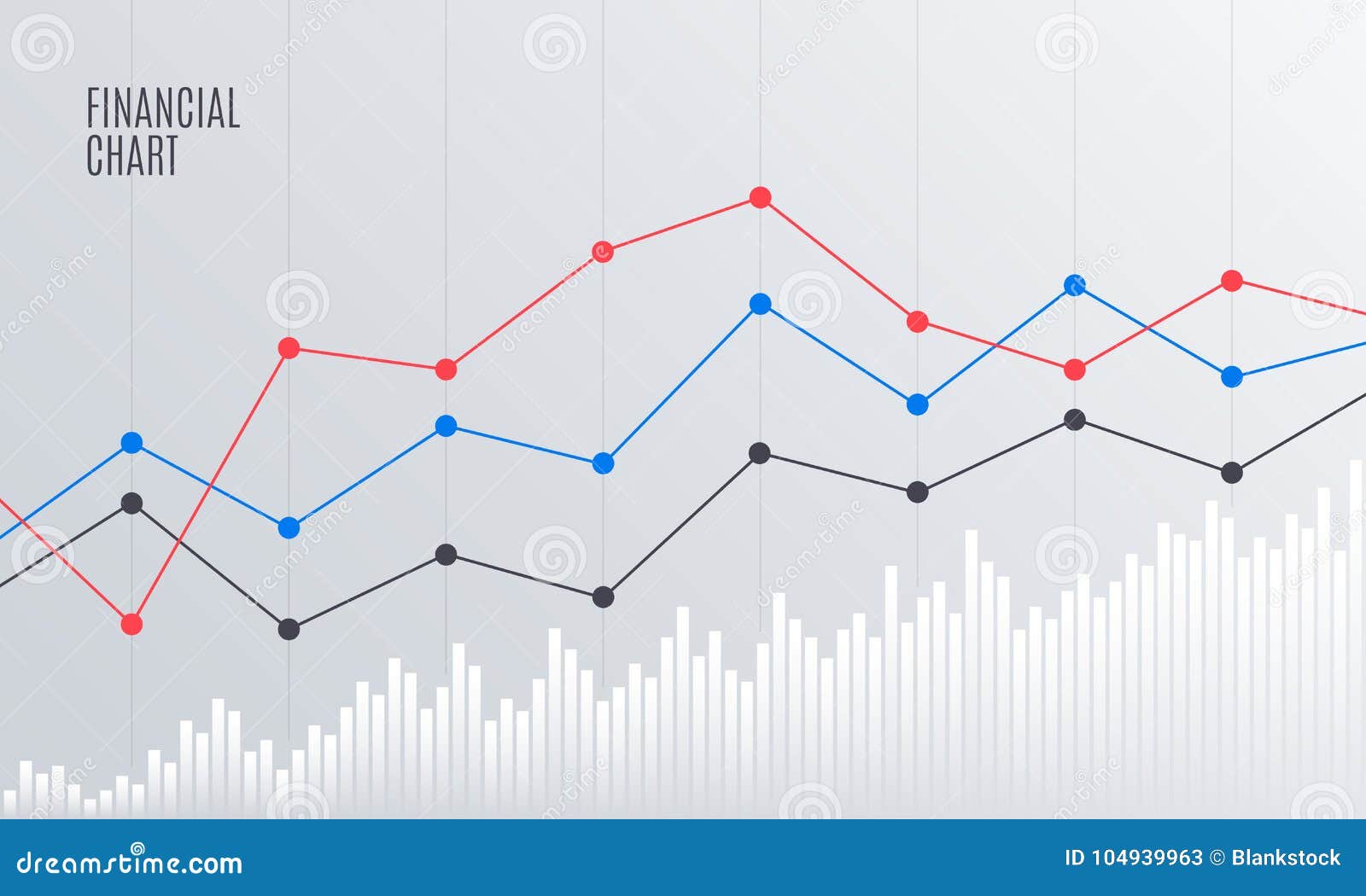 Abstract Financial Chart with Line Graph. Stock Vector - Illustration ... Abstract Financial Chart with Line Graph. Stock Vector - Illustration ...