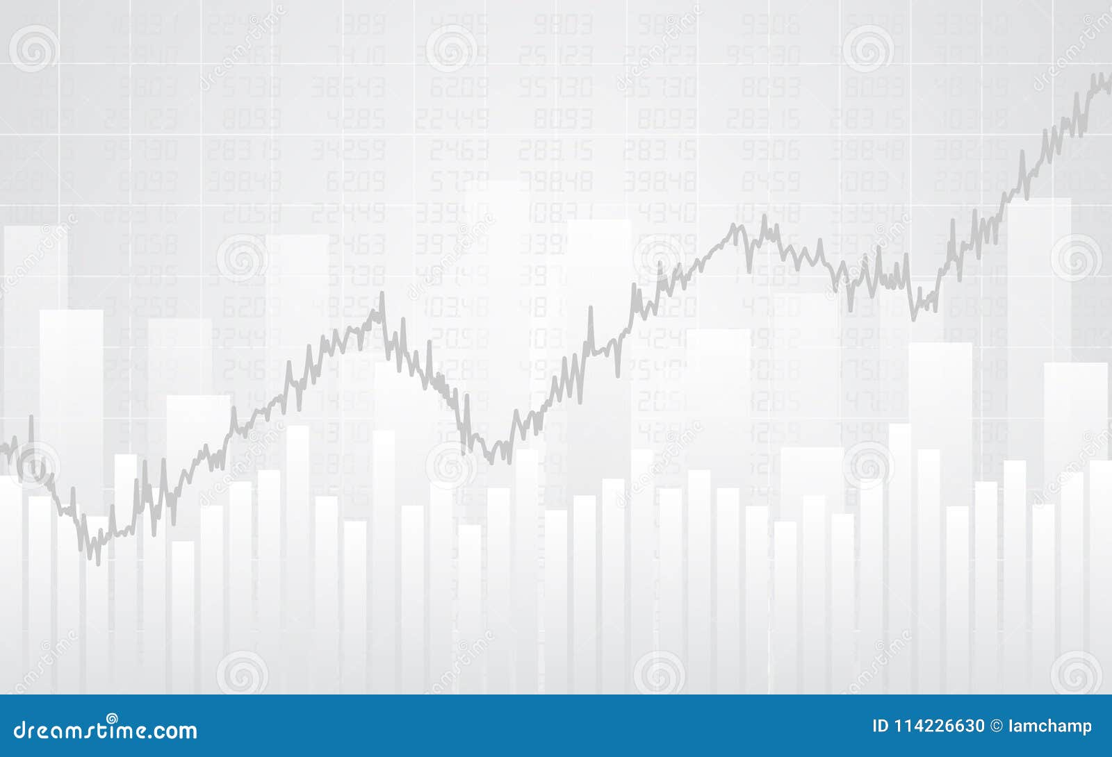 Abstract Financial Chart with Line Graph and Numbers in Stock Market on ... Abstract Financial Chart with Line Graph and Numbers in Stock Market on ...