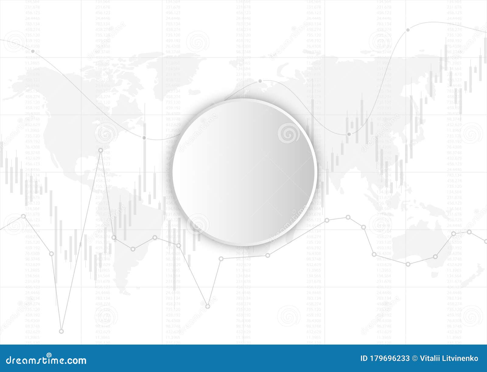 Abstract Financial Chart with Stock Graph Market.Vector Illustration ...