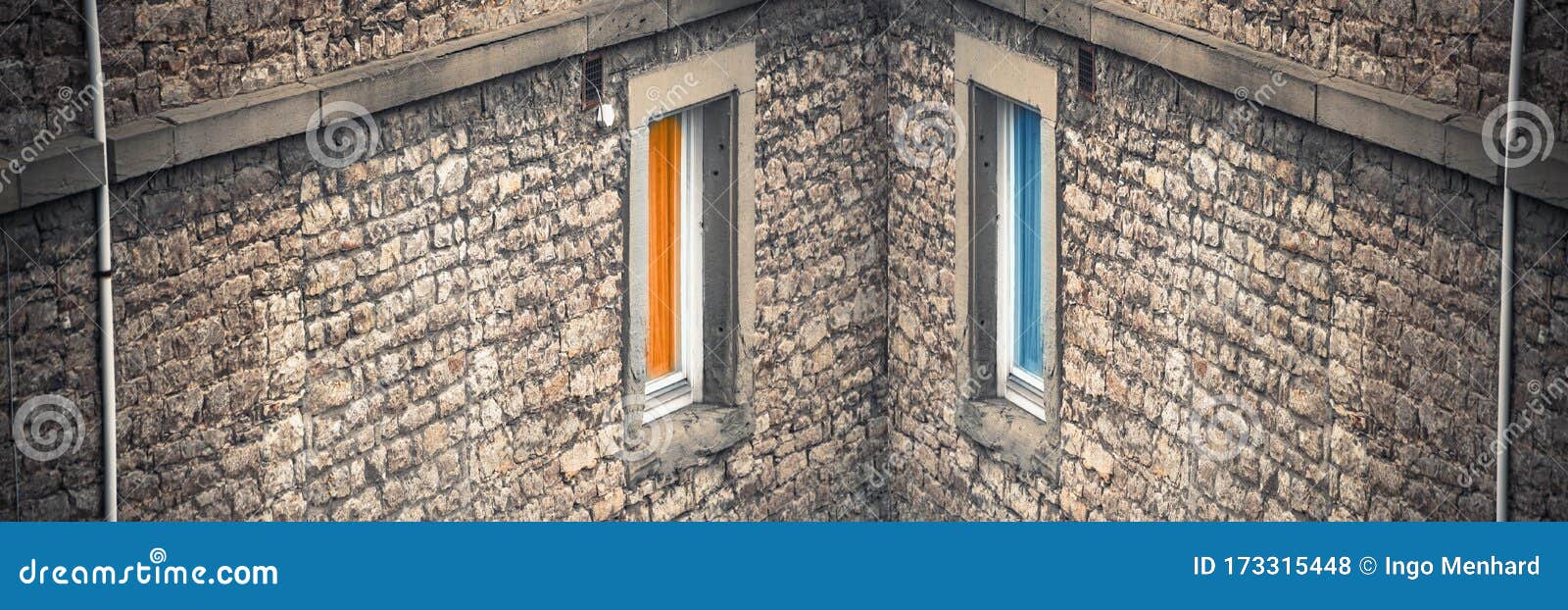 Abstract Fine Art and Surreal Window Facade Scene Artwork Stock Photo ...