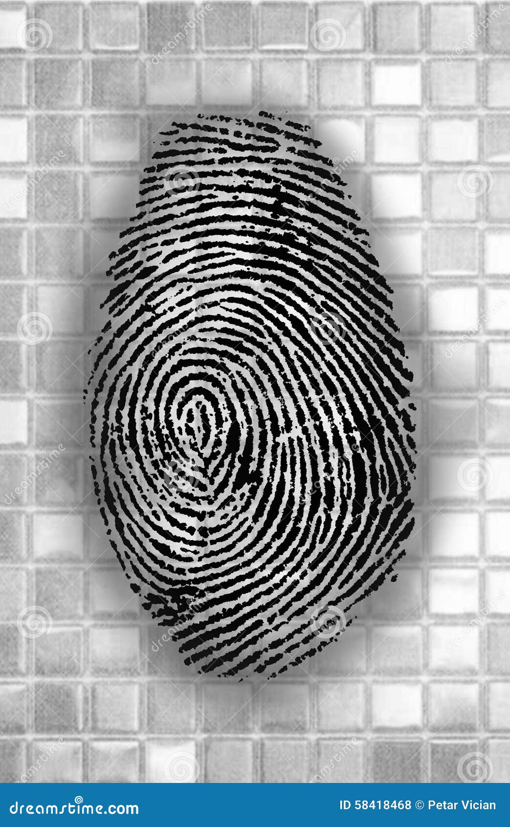 Abstract Fingerprint stock photo. Image of imprint, detection - 58418468