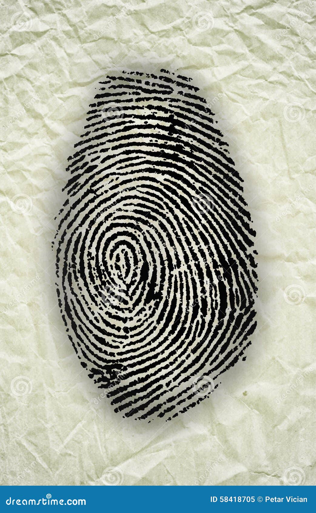Abstract Fingerprint stock image. Image of identification - 58418705
