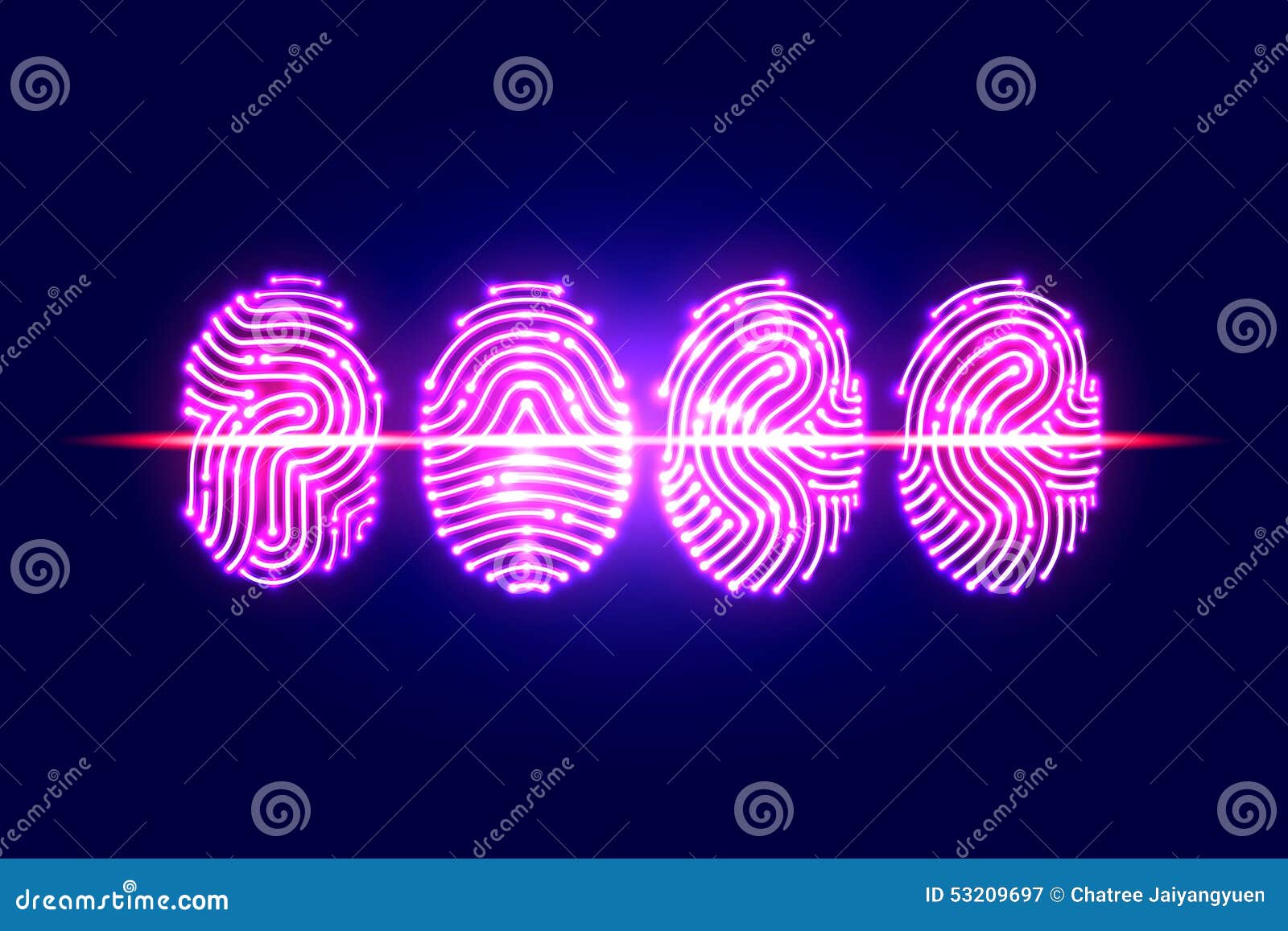 Abstract Fingerprint Scan.PASS with Fingerprint Stock Vector ...