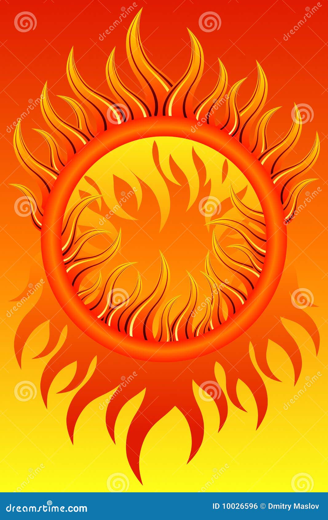 Abstract Fire stock vector. Illustration of fiery, oven - 10026596