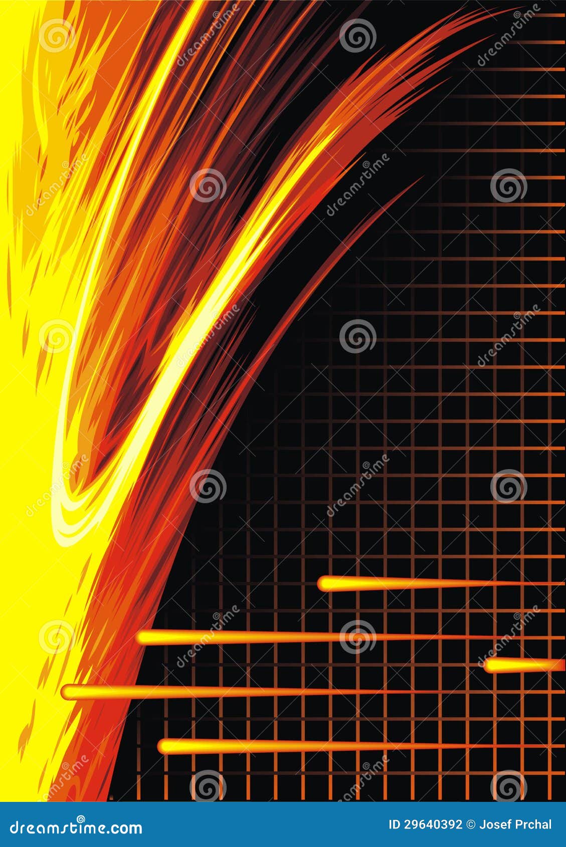 Abstract fire background stock vector. Illustration of digital - 29640392