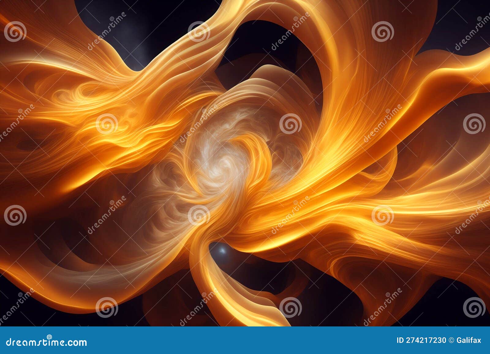 Abstract Fire Background, Colored Abstract Wavy Illustration. Stock ...