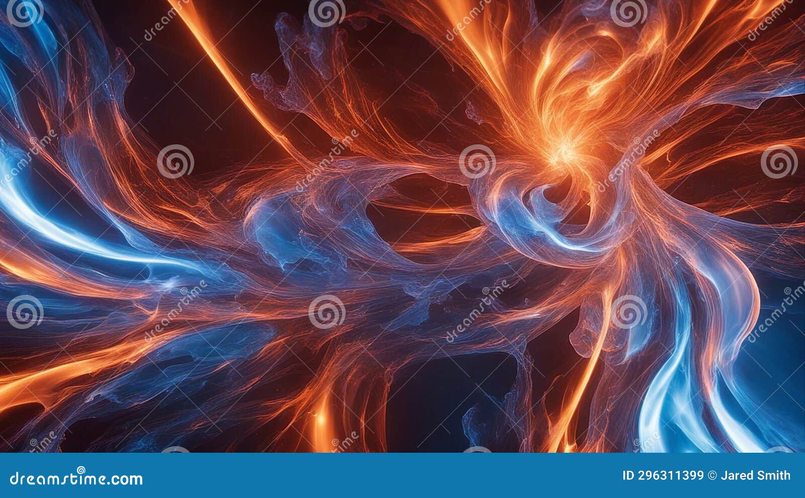 Abstract Fire Background a Stunning Display of Fire and Ice Plasma ...
