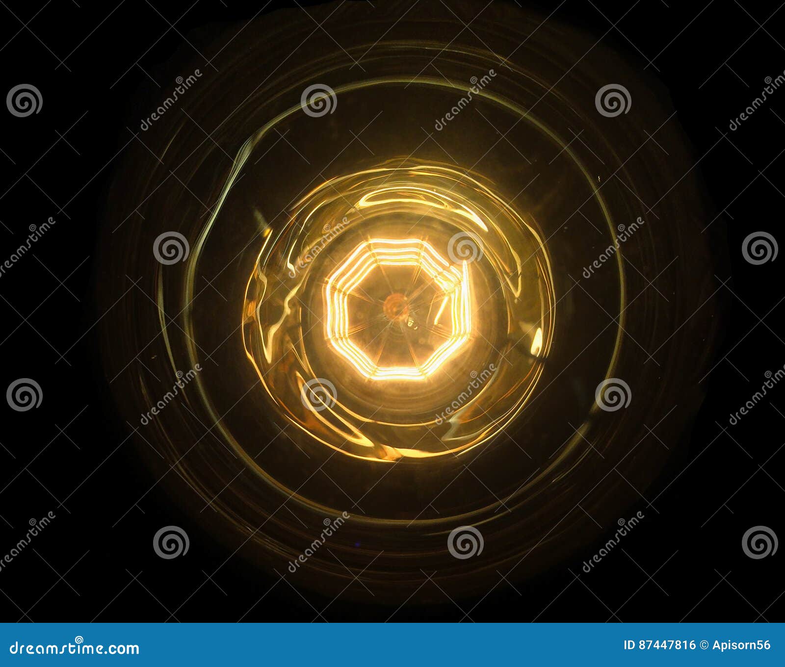 Abstract Fire Ball with Core Inner and Ring.Technology Power Source ...