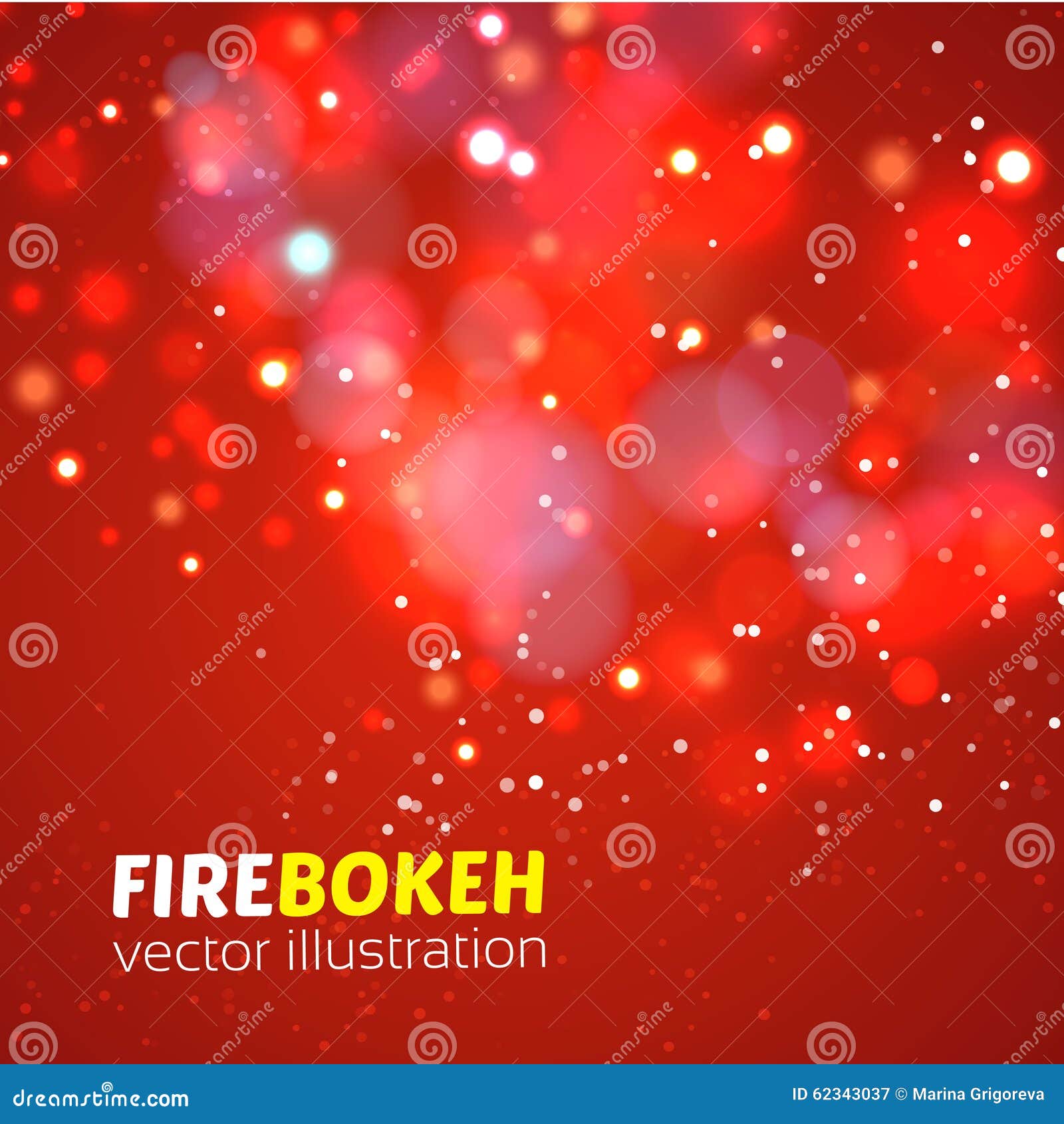 Abstract Fire Bokeh. Vector Background Stock Vector - Illustration of ...
