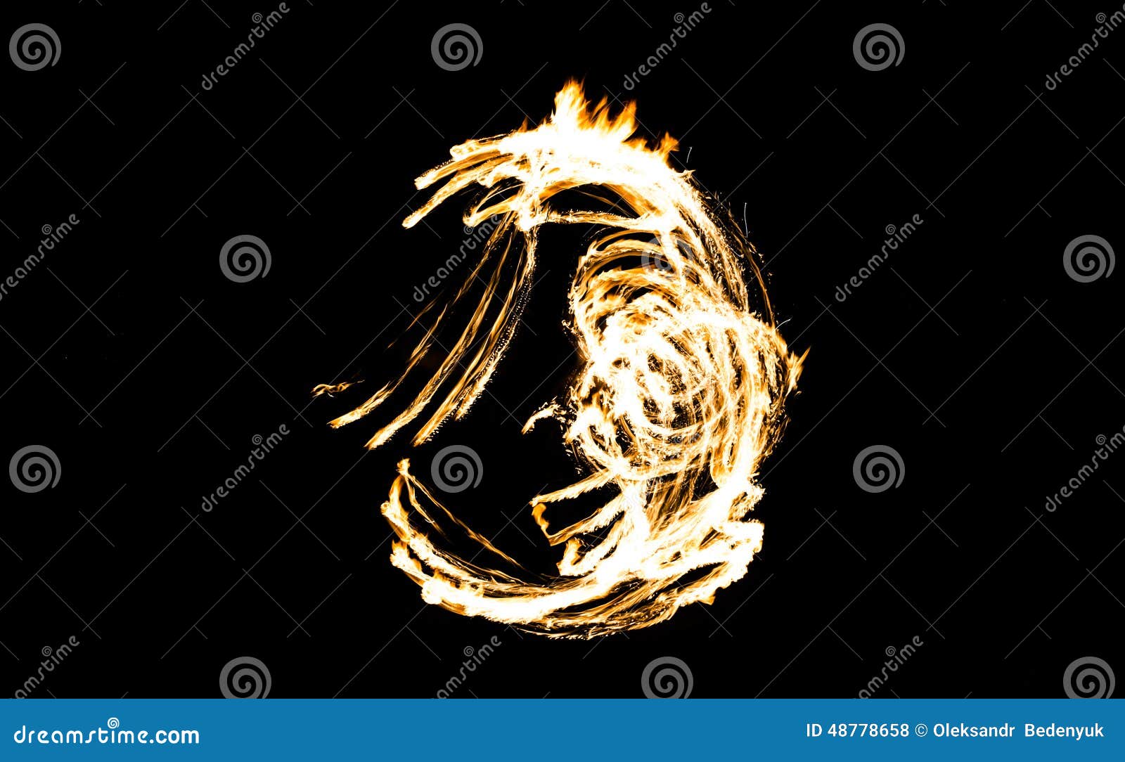 Abstract Fire Figure Burning Outdoor Stock Photo - Image of individual ...