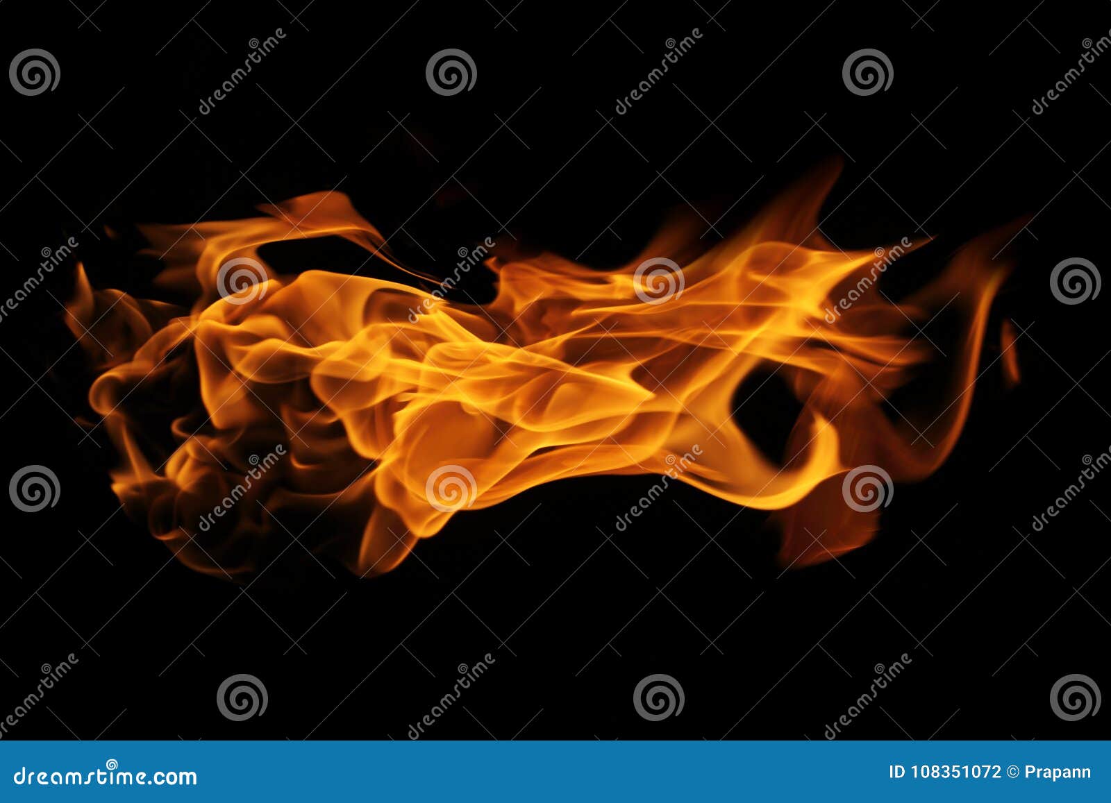 Abstract Fire Flame on Black Background Stock Photo - Image of fire ...
