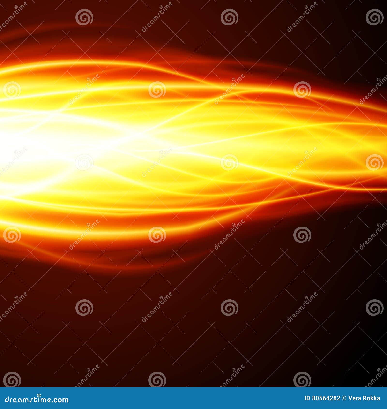 Abstract Fire Flame Light on Black Background Illustration. Stock ...