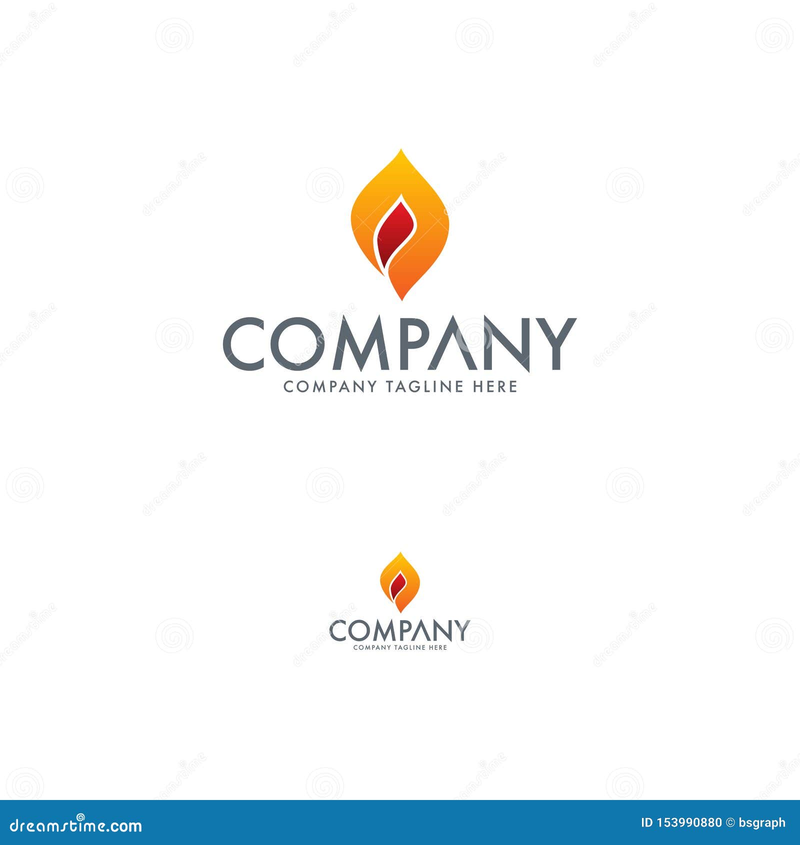 Abstract Fire and Flame Logo Design Template Stock Vector ...