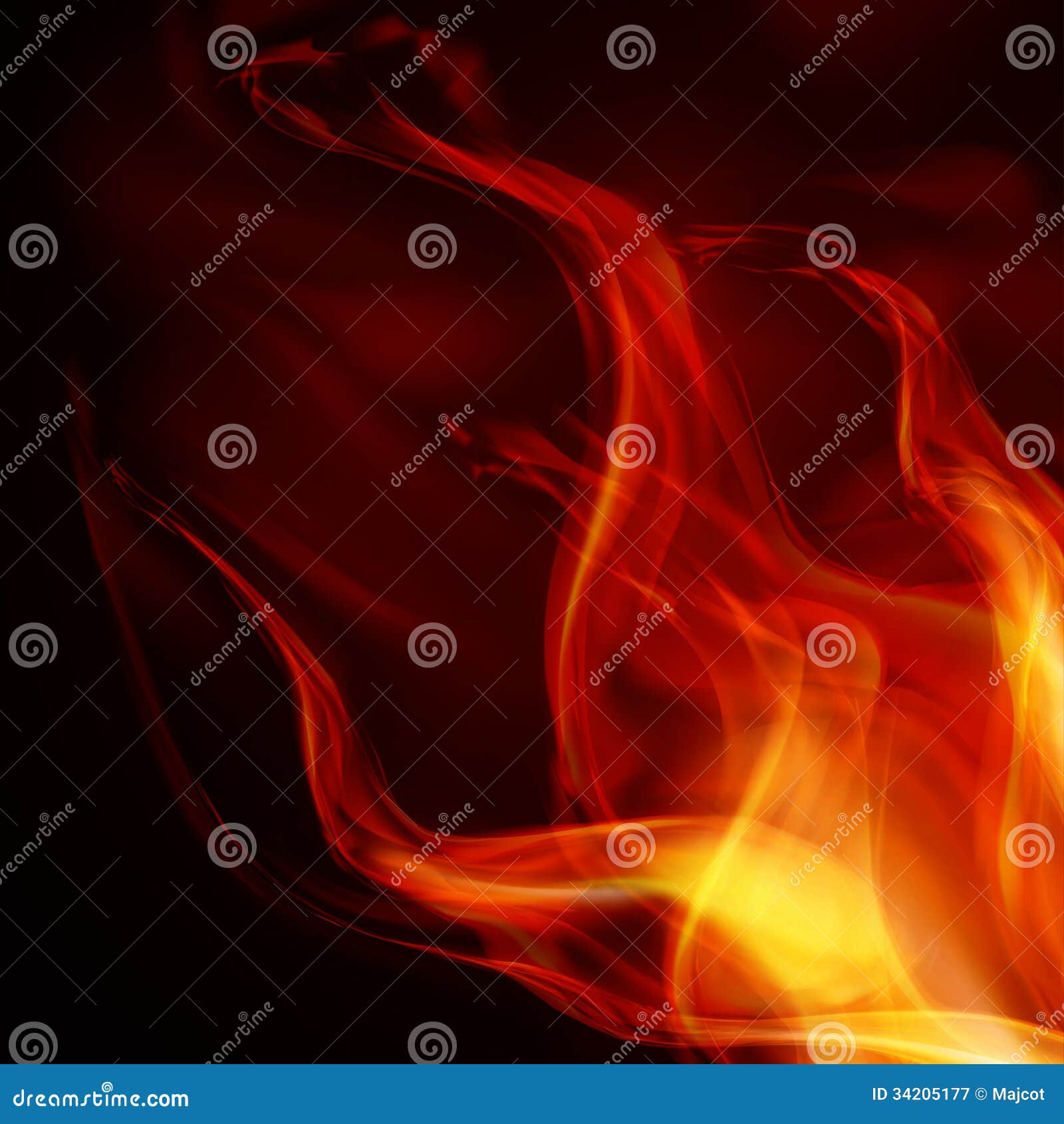 Abstract fire flames stock vector. Illustration of blazing - 34205177