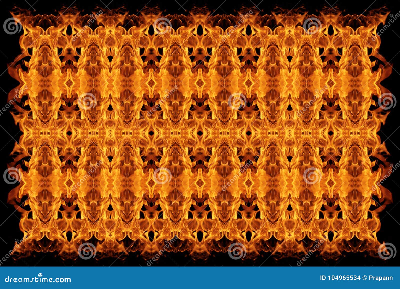 Abstract Fire Flames Seamless Pattern Background Stock Photo - Image of ...