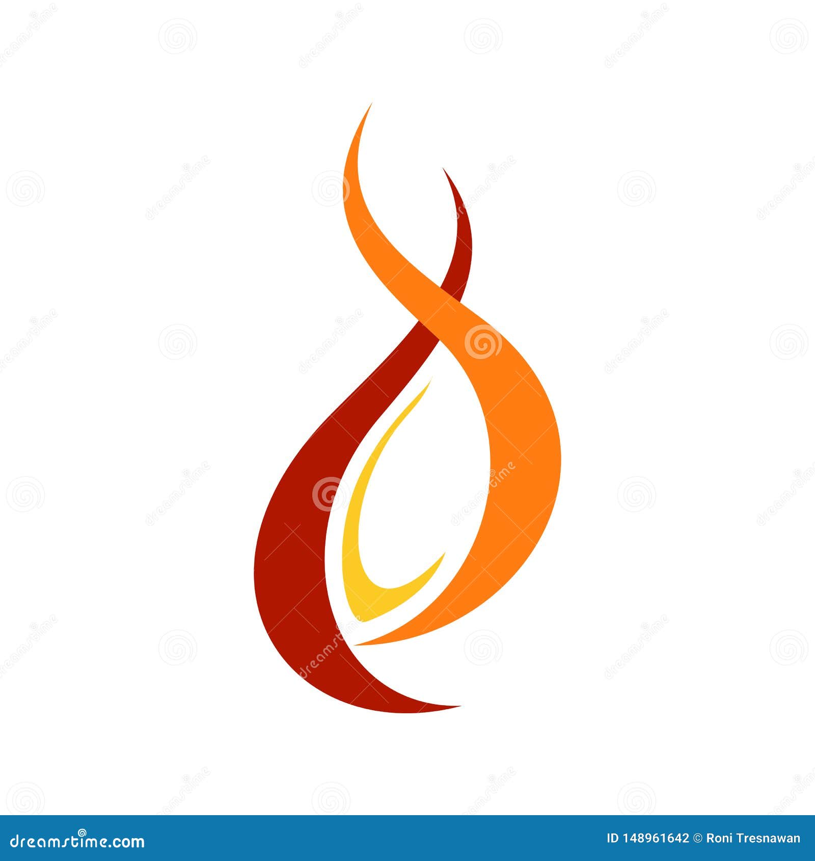 Abstract Fire Flaming Mage Symbol Design Stock Vector - Illustration of ...