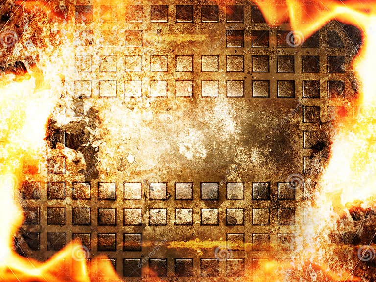 Abstract fire frame stock illustration. Illustration of blaze - 6867860