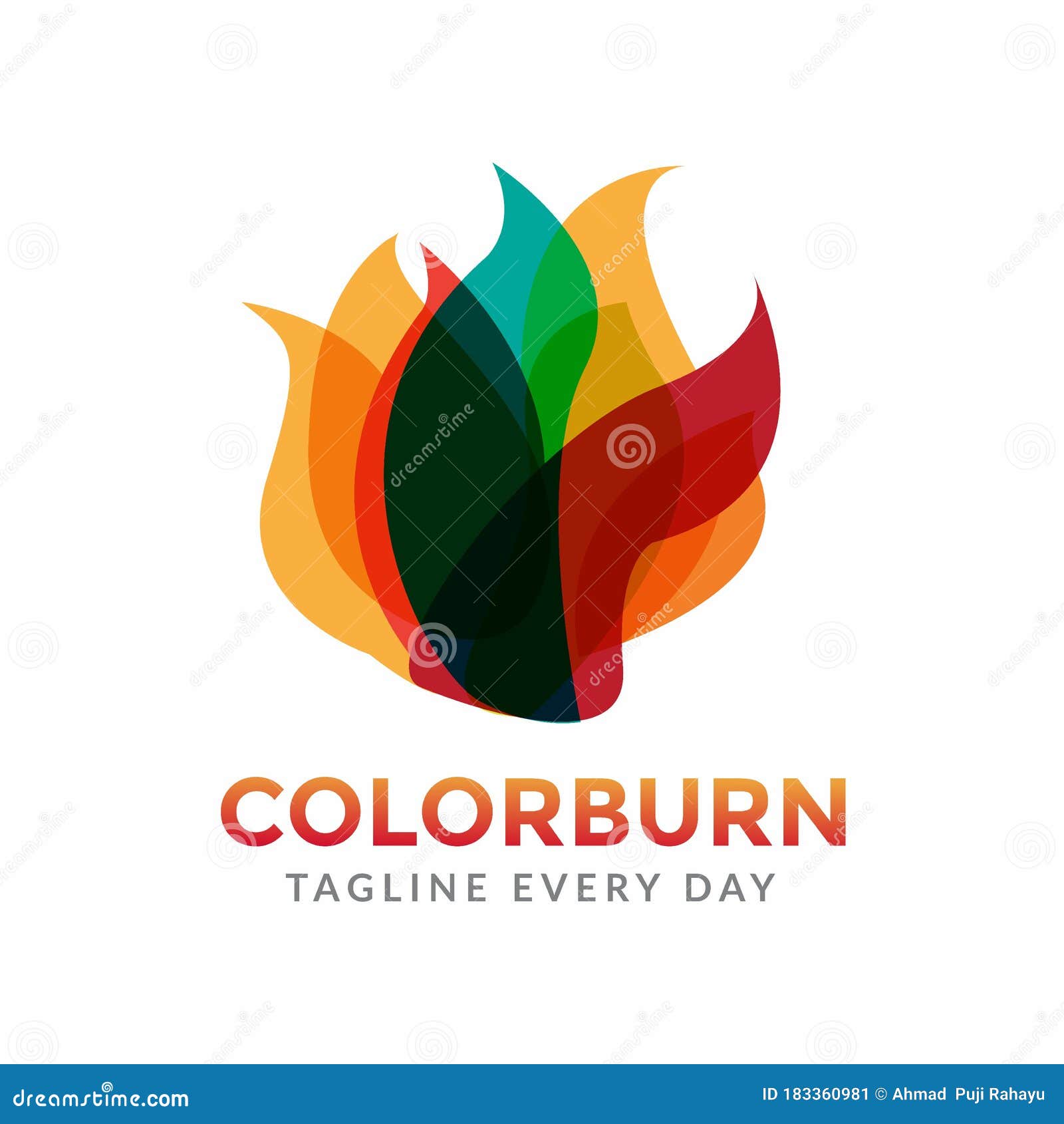 Abstract Fire Logo Design Template Stock Illustration - Illustration of ...