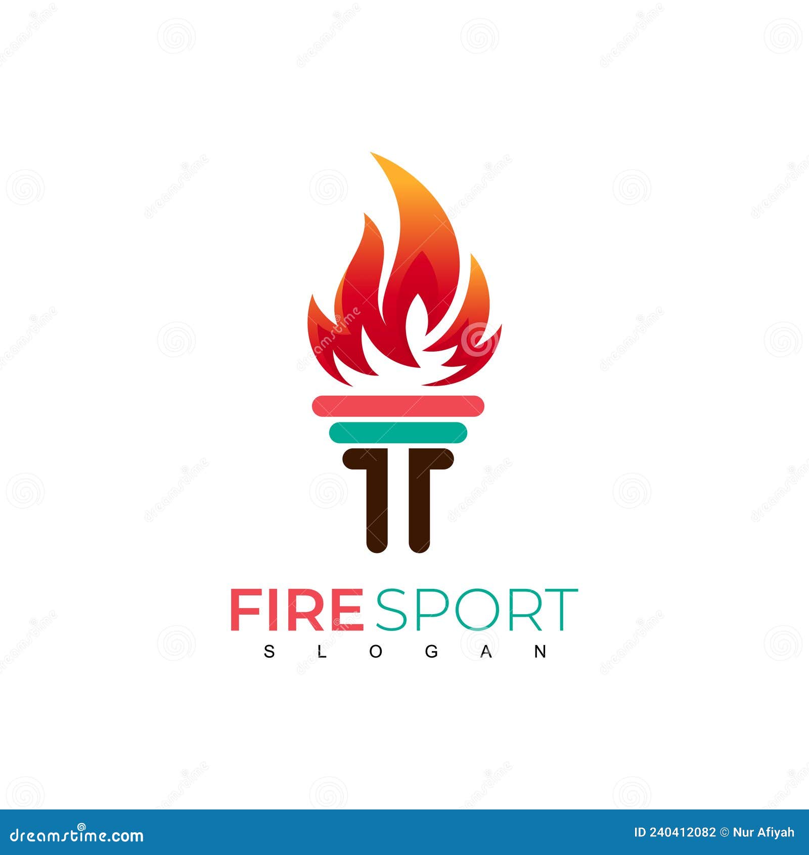 Abstract Fire Logo and Sport Design Vector, Vintage Logos Stock Vector ...