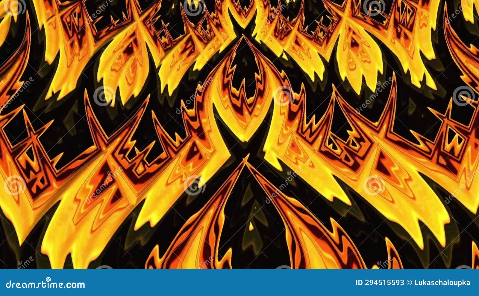 Abstract Fire Pattern, Texture Flowing. Flat Lay Loop Able Animation ...