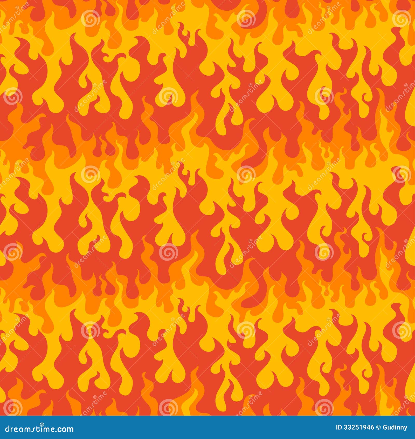 Red Fire Seamless Pattern Design - Flame Seamless Texture Cartoon ...