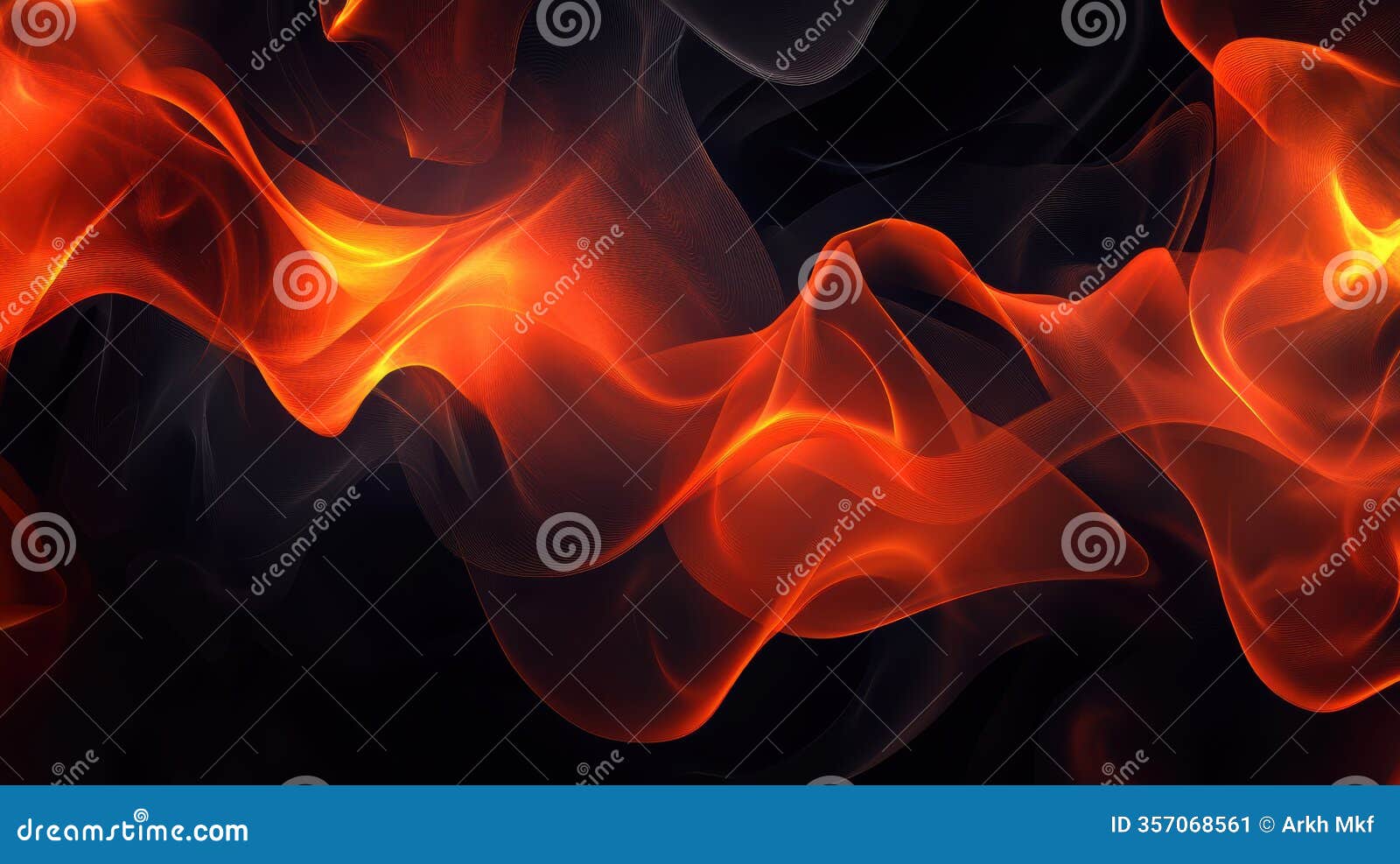 Abstract Fire and Smoke Background with Fiery Flames and Explosions ...