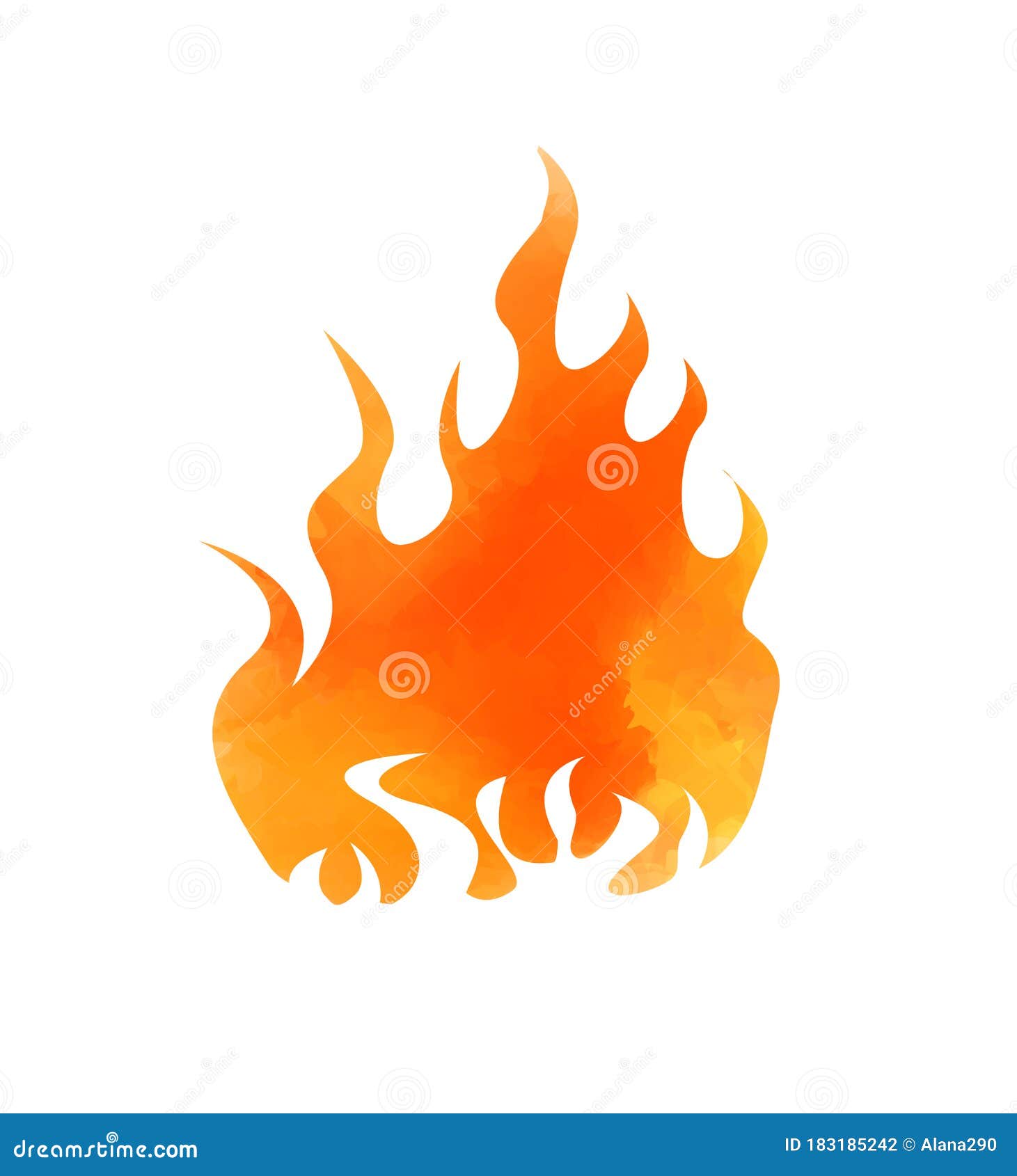 Abstract fire symbol stock vector. Illustration of effect - 183185242