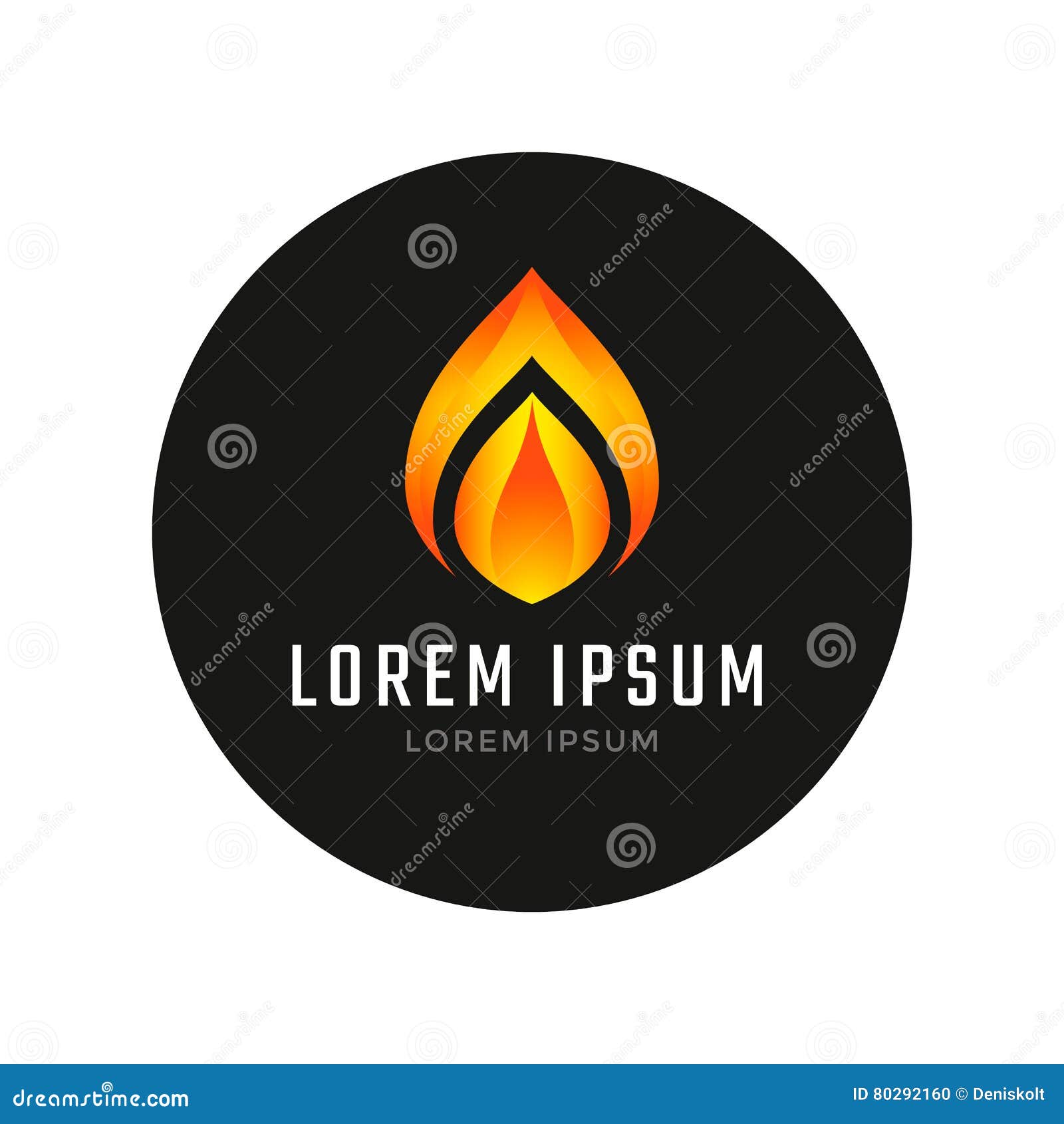 Abstract fire symbol stock vector. Illustration of identity - 80292160
