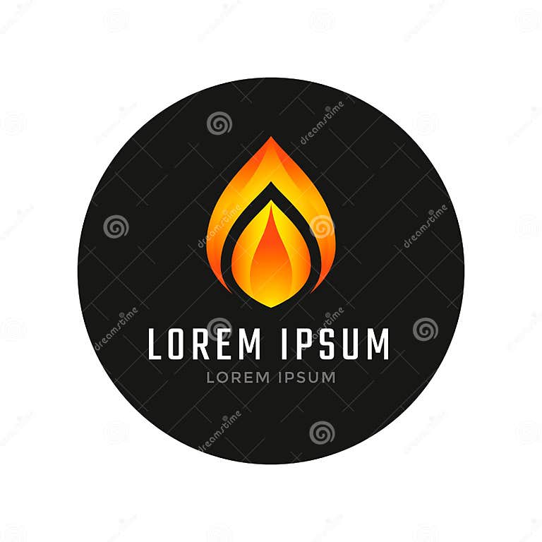 Abstract fire symbol stock vector. Illustration of identity - 80292160