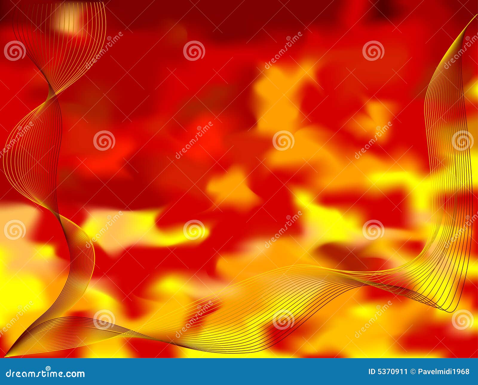 Abstract fire wave stock vector. Illustration of graphic - 5370911