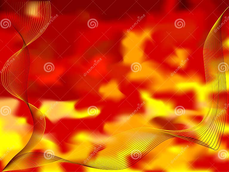 Abstract fire wave stock vector. Illustration of graphic - 5370911