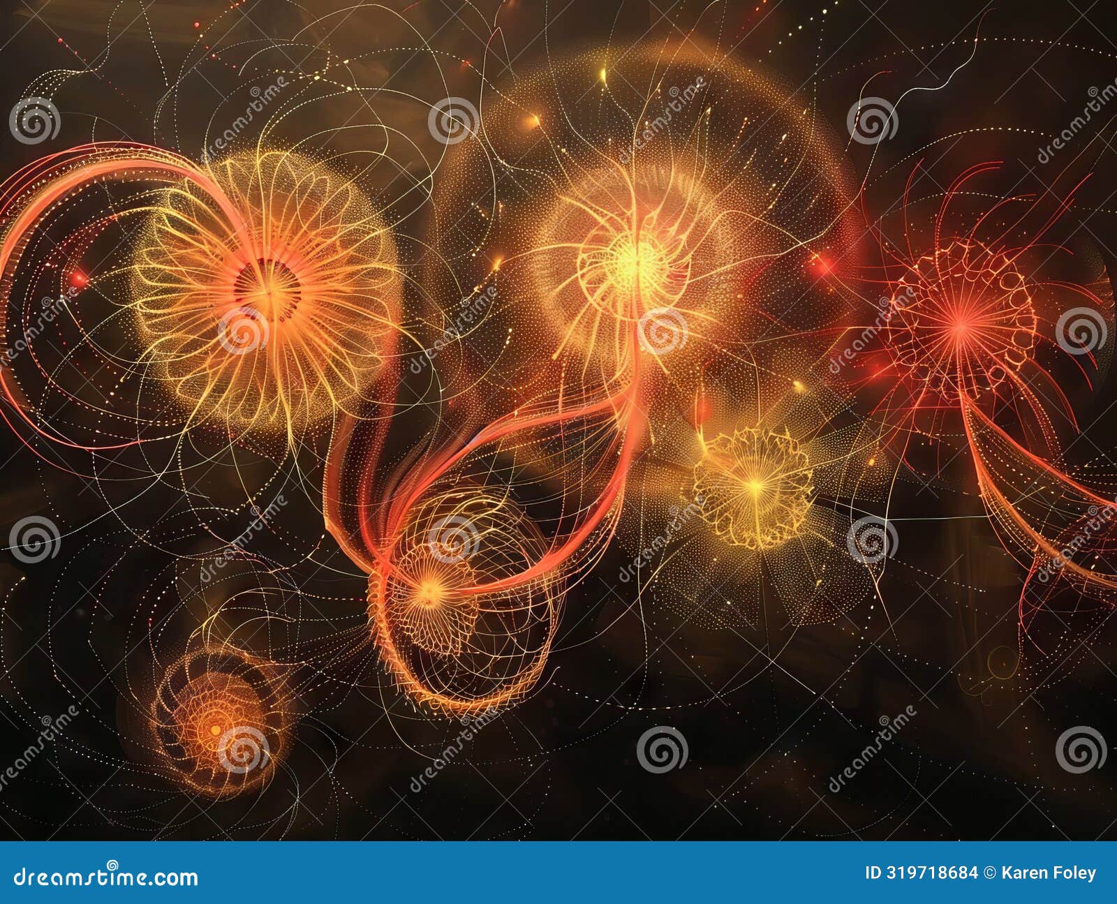 Abstract firefly pattern stock illustration. Illustration of abstract ...