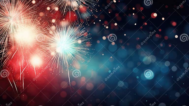 An Abstract Firework Background Offering Free Space for Text, Ai ...