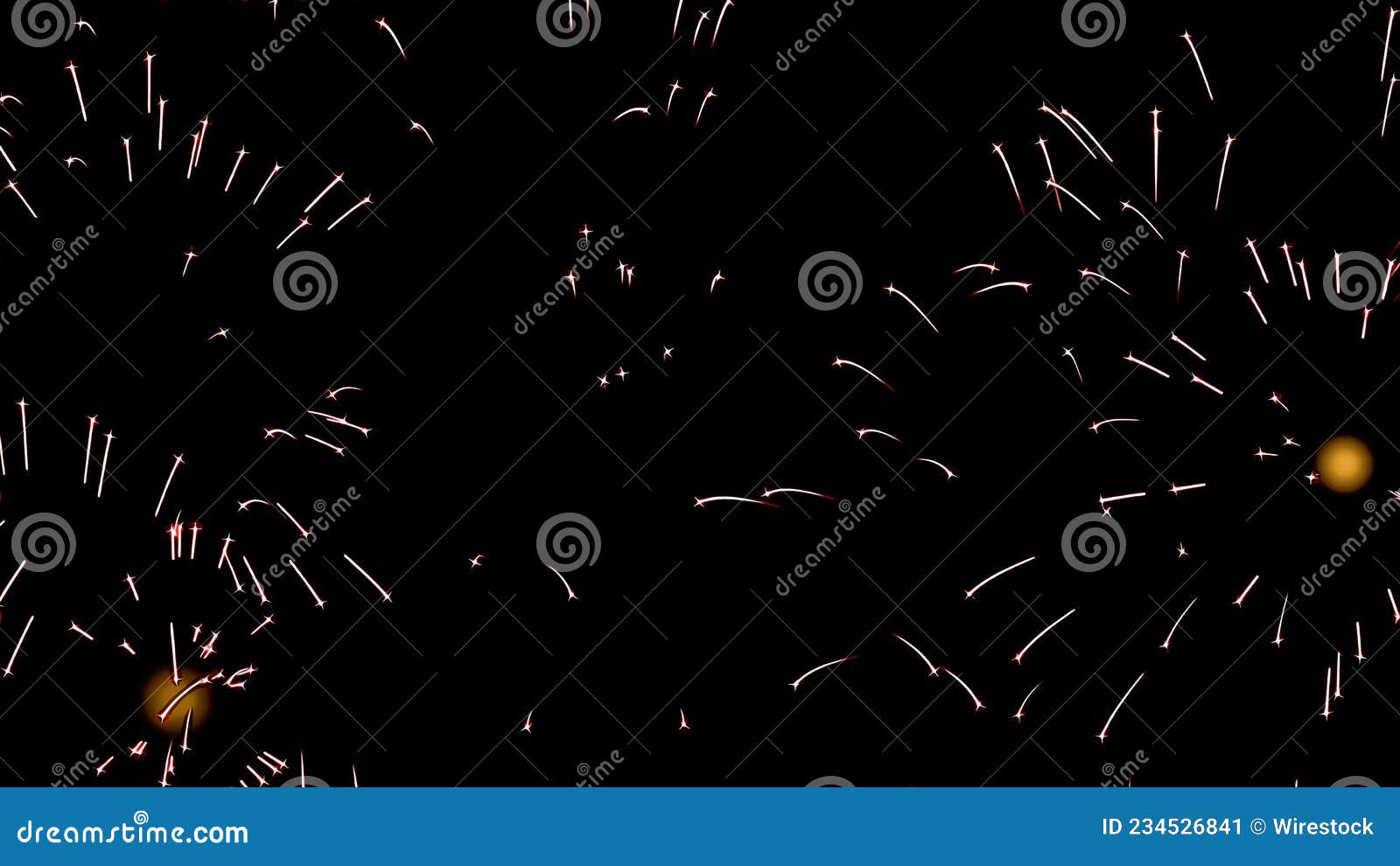 Abstract Fireworks Lights Background Stock Illustration - Illustration ...