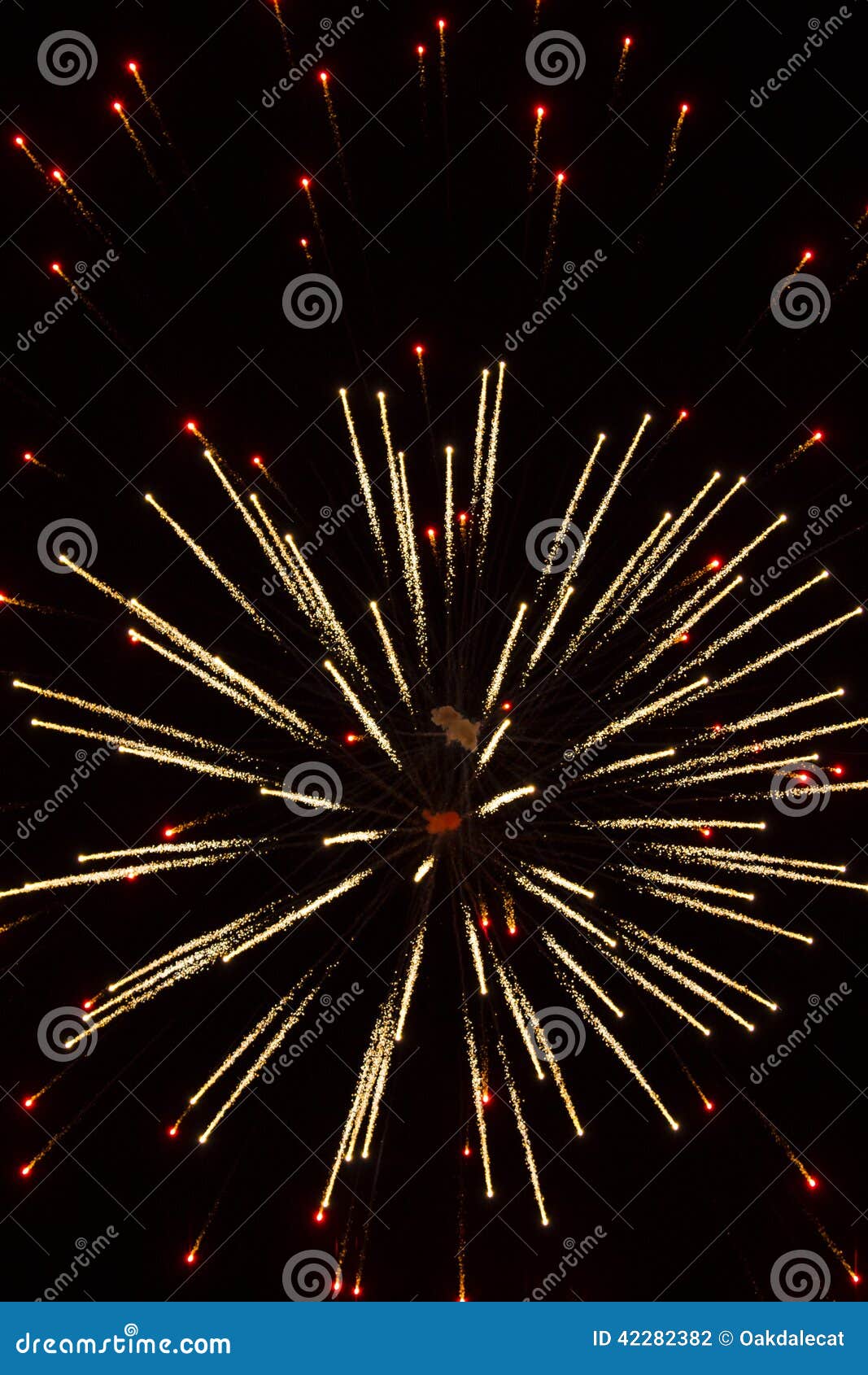Abstract Fireworks: Tiny Red Lights and Glitter Ba Stock Photo - Image ...