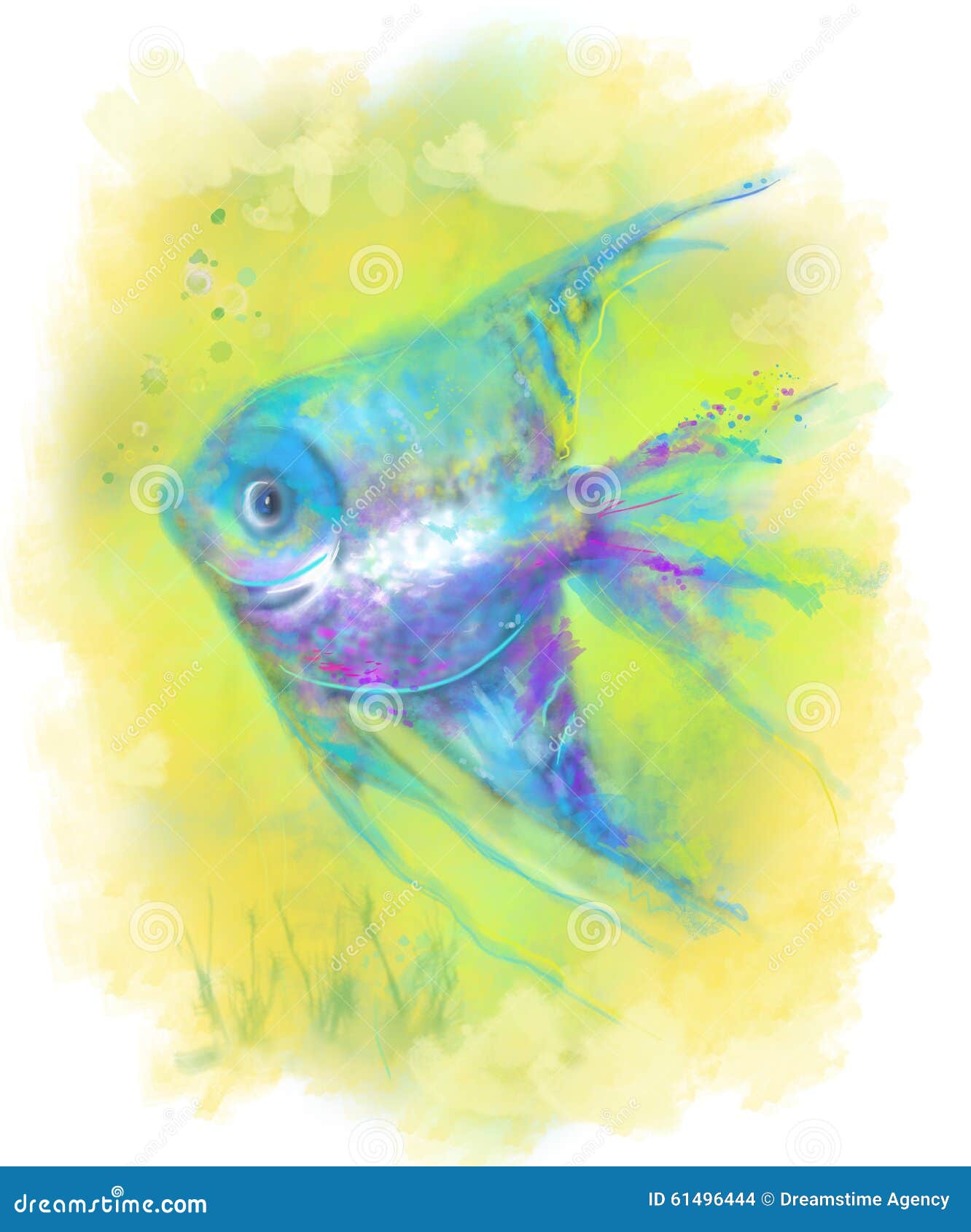 Abstract Fish Aquarium. Illustration Stock Illustration - Illustration ...