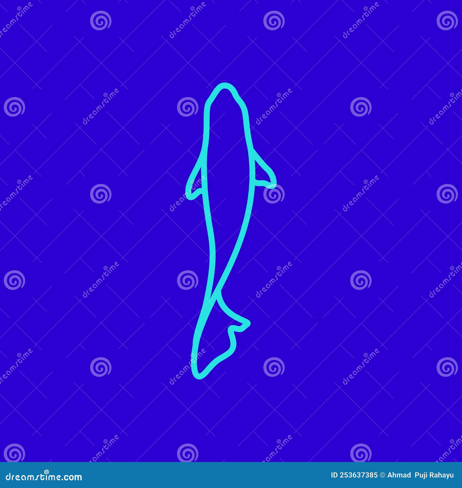 Abstract Fish Aquarium Logo Design Stock Vector - Illustration of ...