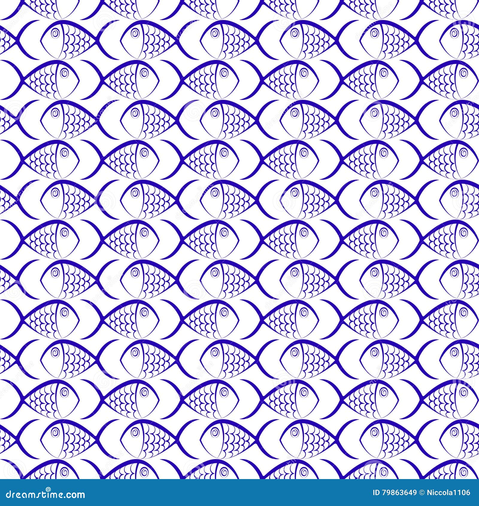 Abstract Fish Background stock vector. Illustration of wallpaper - 79863649