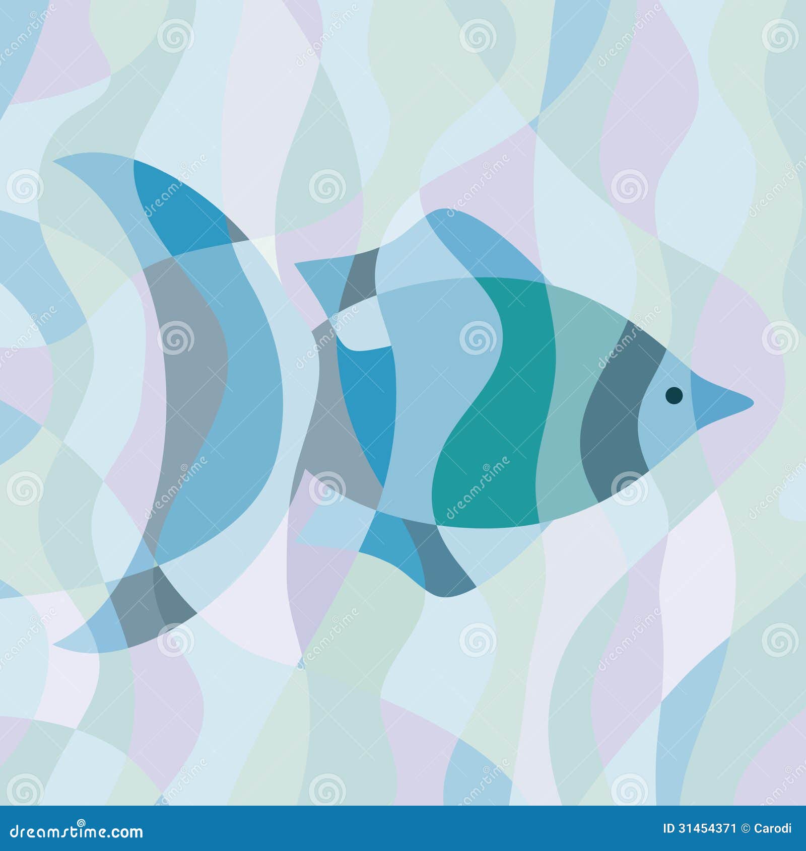 Abstract fish background stock vector. Illustration of label - 31454371