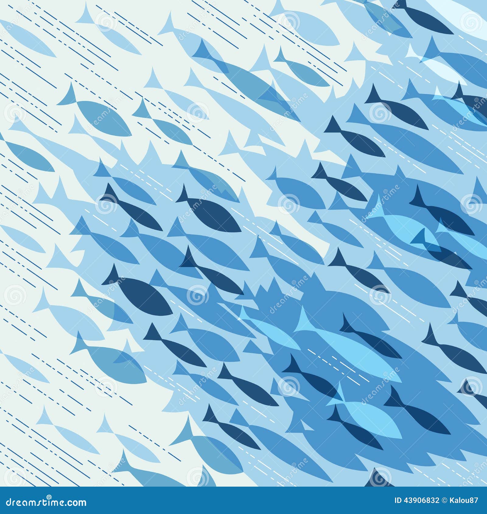 Abstract Fish background stock illustration. Illustration of decoration ...