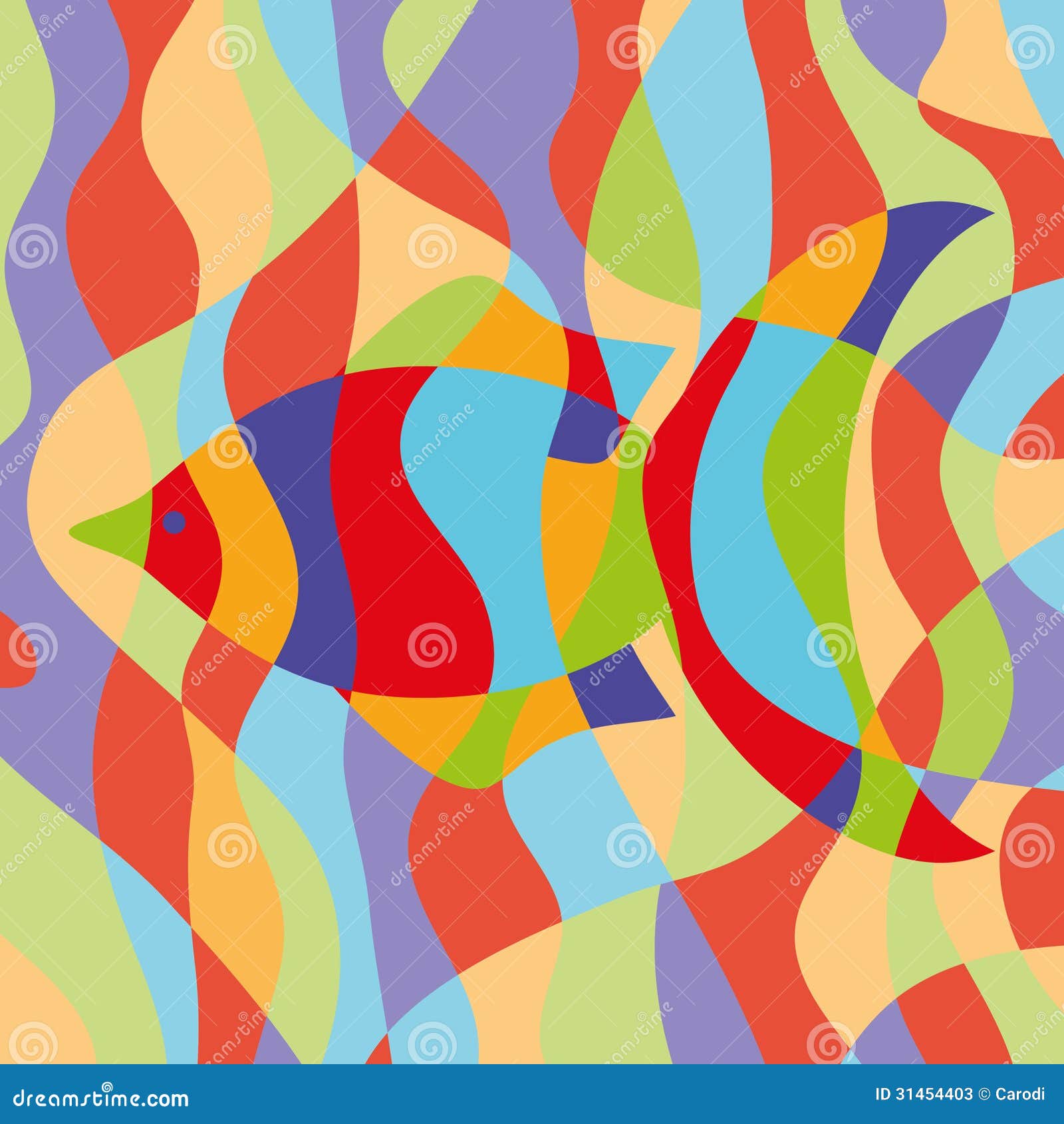 Fish. Card Of Lenormand Oracle Deck Gothic Mysteries Royalty-Free ...