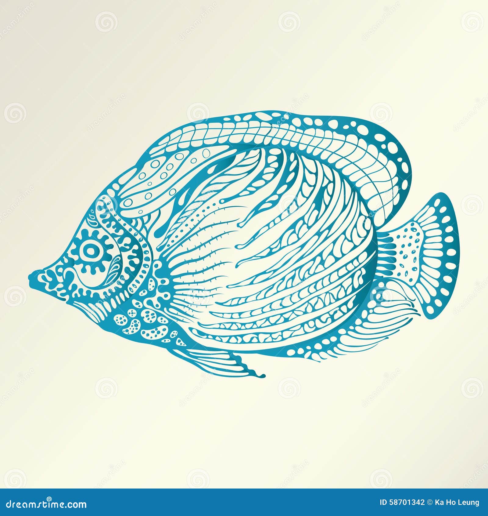 Abstract Fish stock illustration. Illustration of sealife - 58701342