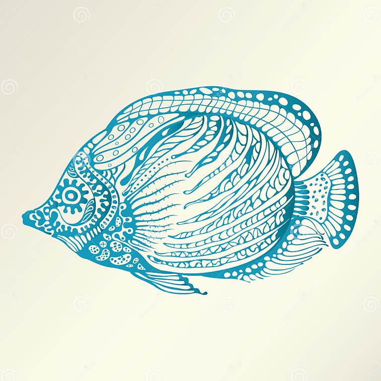 Abstract Fish stock illustration. Illustration of sealife - 58701342