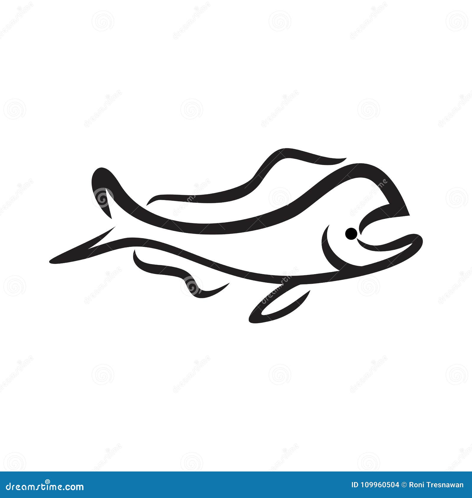 Abstract Fish Vector