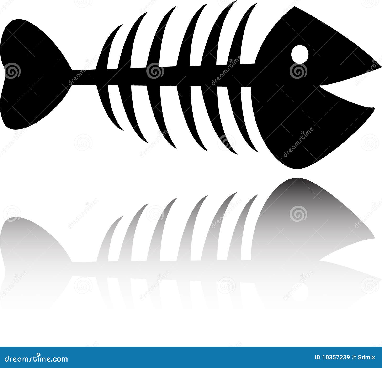 Abstract fish skeleton stock illustration. Illustration of abstract ...
