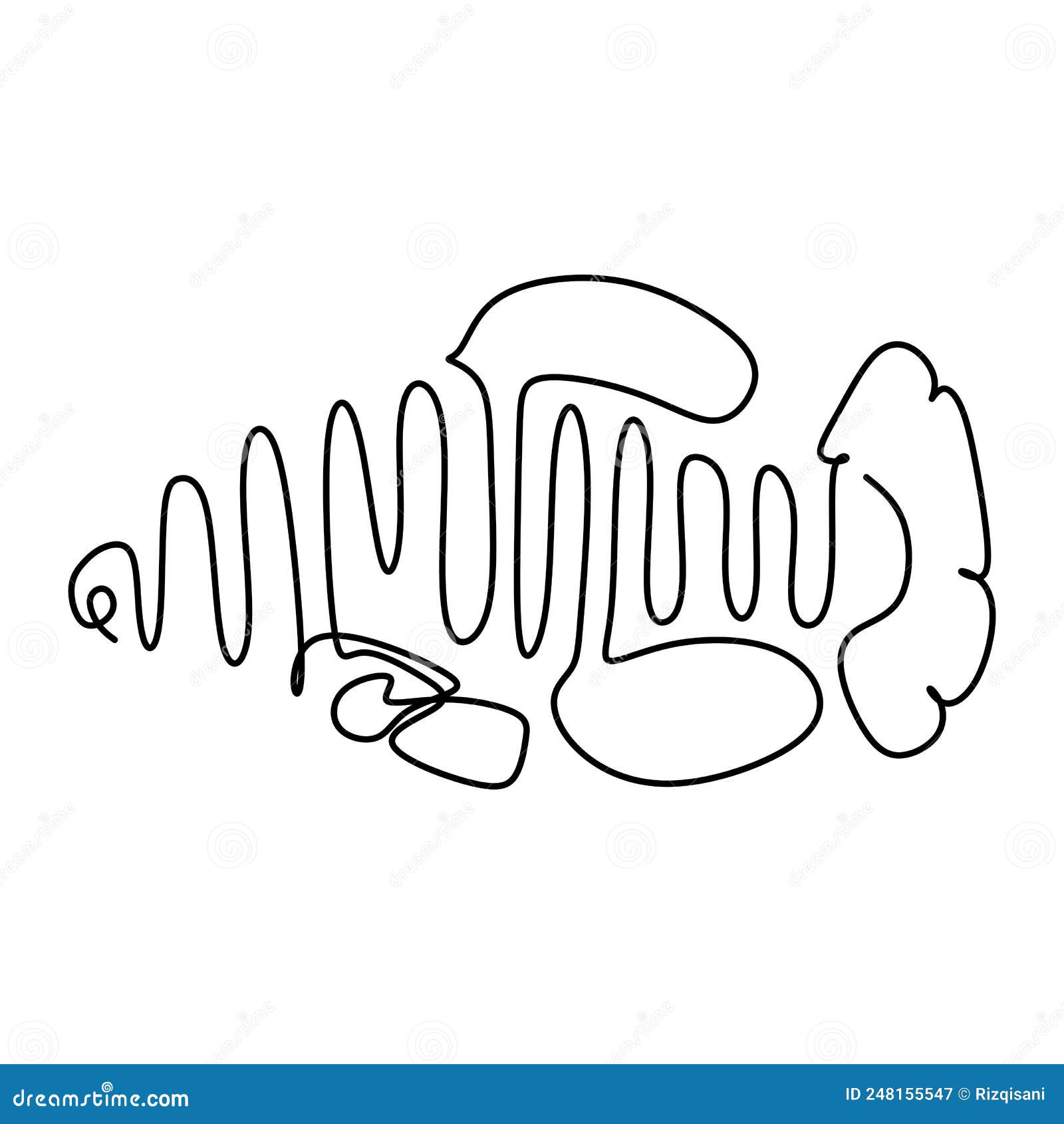 Abstract fish symbol stock vector. Illustration of artistic - 248155547